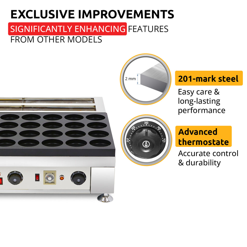 ALDKitchen Imagawayaki Machine | 32 Holes | Commercial Use | Nonstick