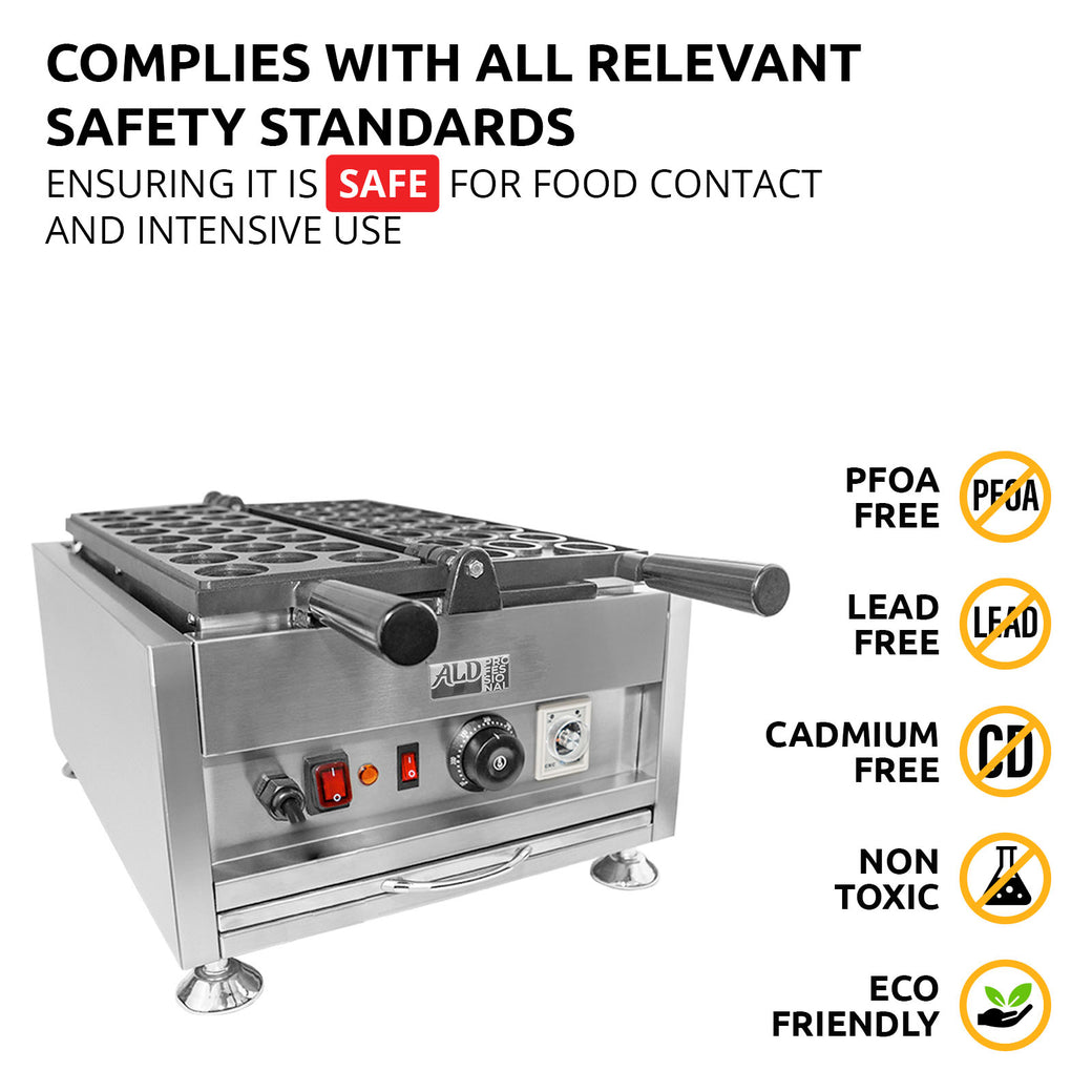 ALDKitchen Walnut-Shape Waffle Maker | Stuffed Waffle Iron | 23 Nut Waffles