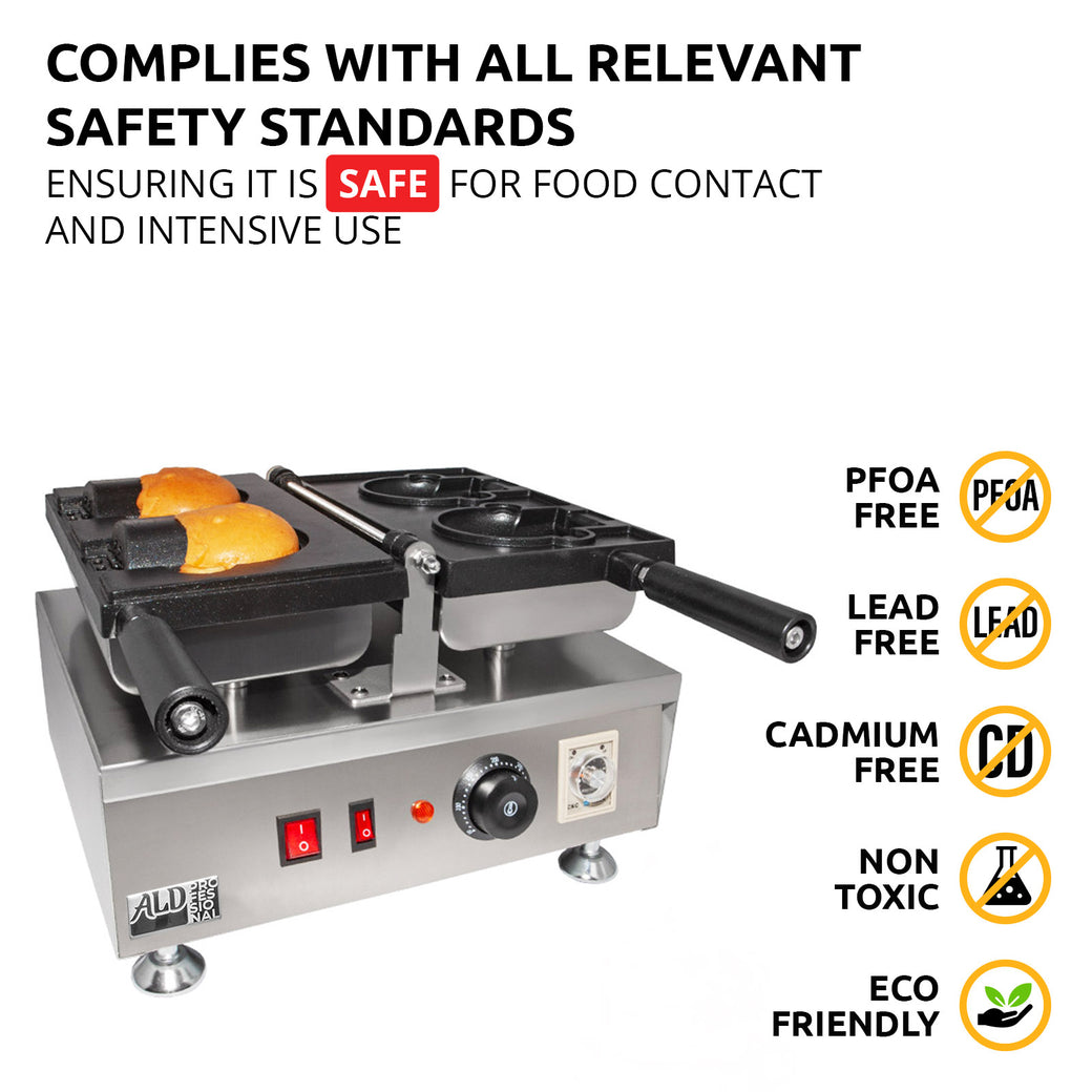 ALDKitchen Taiyaki Maker | Electric Bear Shaped Waffle Machine ...