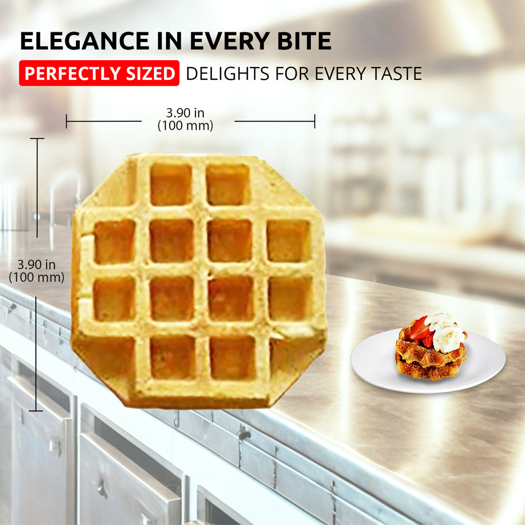 ALDKitchen Belgian Waffle Iron | Swing Type | 4 Pcs | Professional Use ...