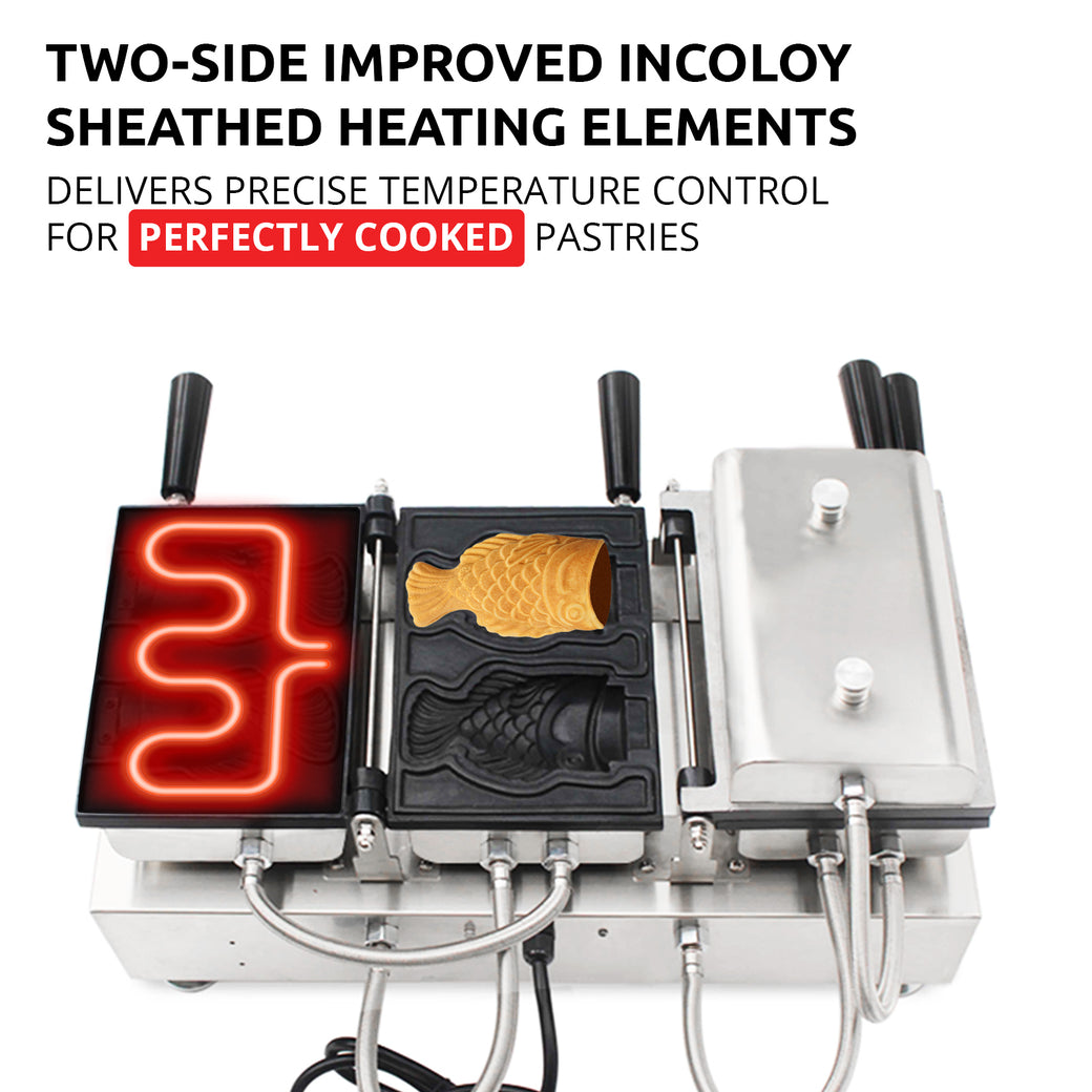 ALDKitchen Taiyaki Maker | Fish Waffle Iron | Stainless Steel Taiyaki ...