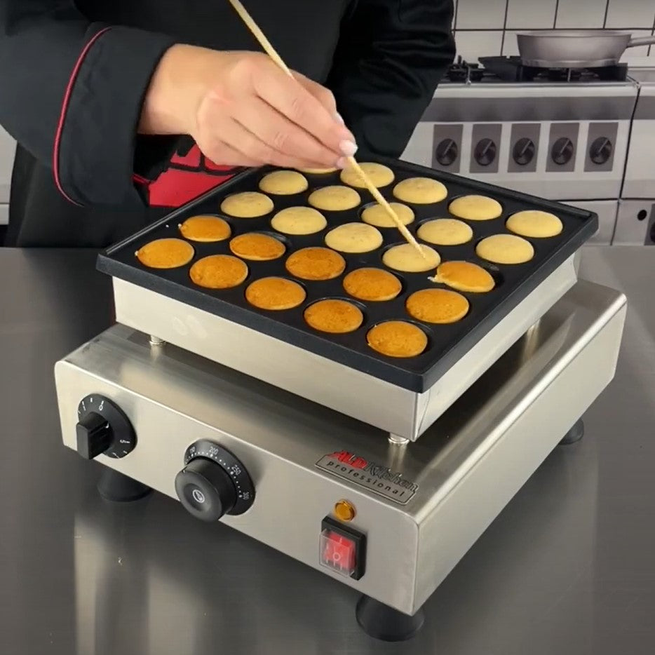ALDKitchen Mini Pancake Machine | Dutch Mini Pancake Maker | 25 Round ...