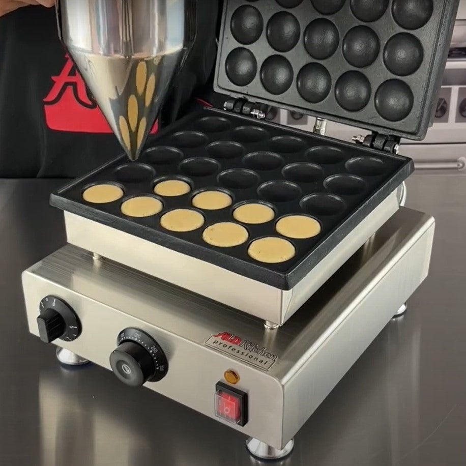 ALDKitchen Mini Dutch Pancake Maker | Poffertjes Iron | Electric Mini