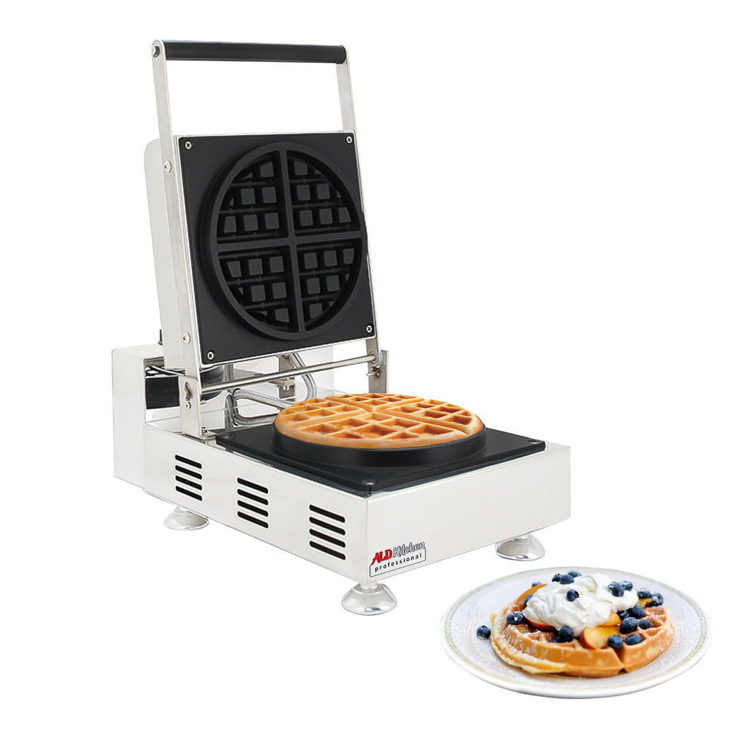 ALDKitchen Belgian Waffle Maker | Round-Shaped Waffles with Four Parts ...