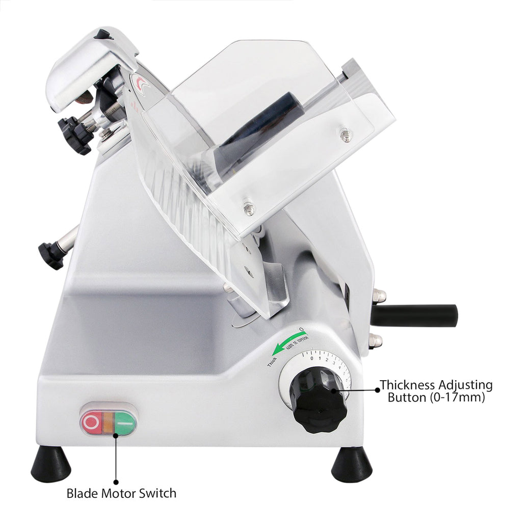 GorillaRock Meat Slicer Commercial | Electric Food Slicer with 10-inch ...