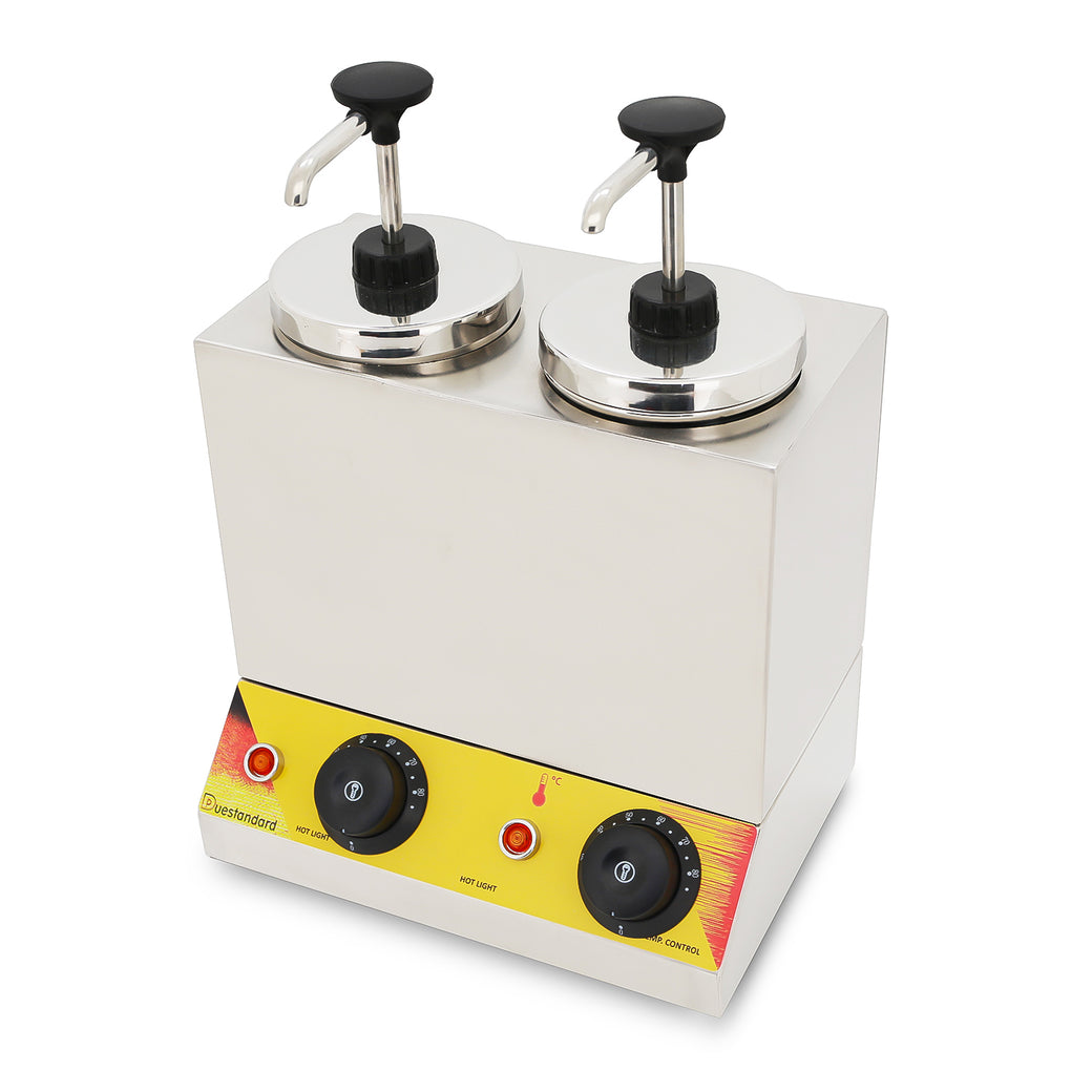 NicoPower Electric Sauce Dispenser | Double-Head Topping Warmer | Sauce ...