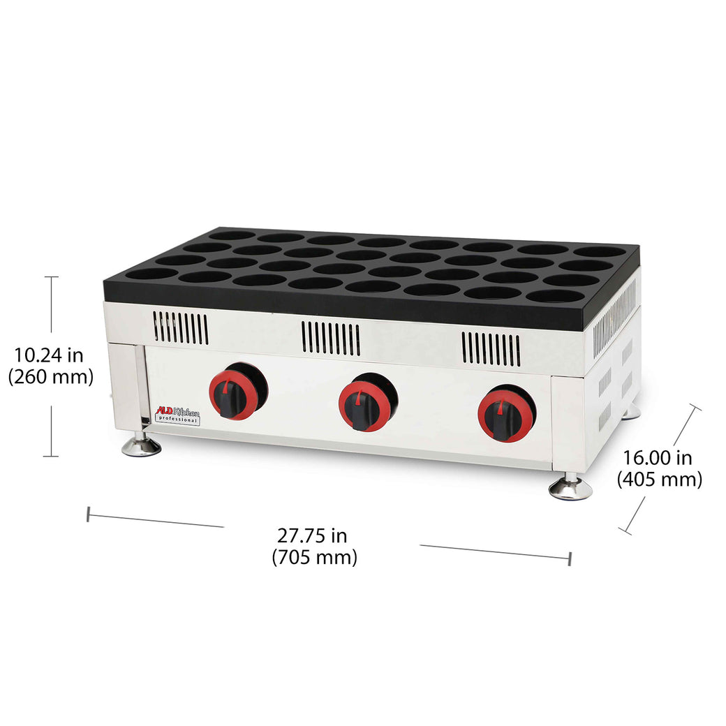 ALDKitchen Obanyaki Machine Commercial | Gas 32-Hole Imagawayaki Maker