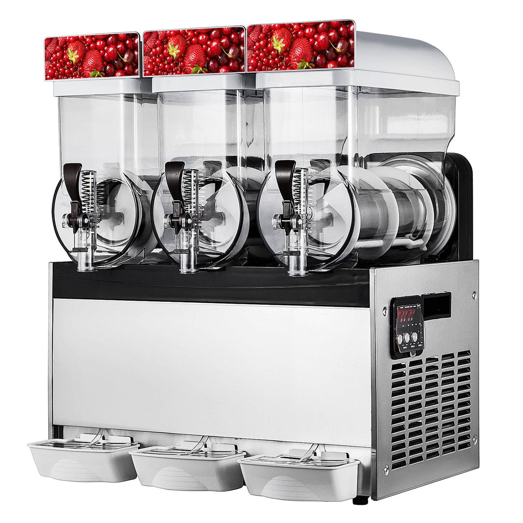 GorillaRock Commercial Slushy Maker | 3-tank Slush Machine | 15L x 3 ...